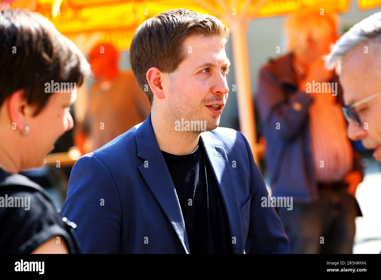 Strausberg, Germany. 03rd June, 2023. Strausberg: The photo shows SPD ...