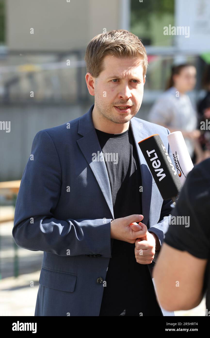 Strausberg, Germany. 03rd June, 2023. Strausberg: The photo shows SPD ...
