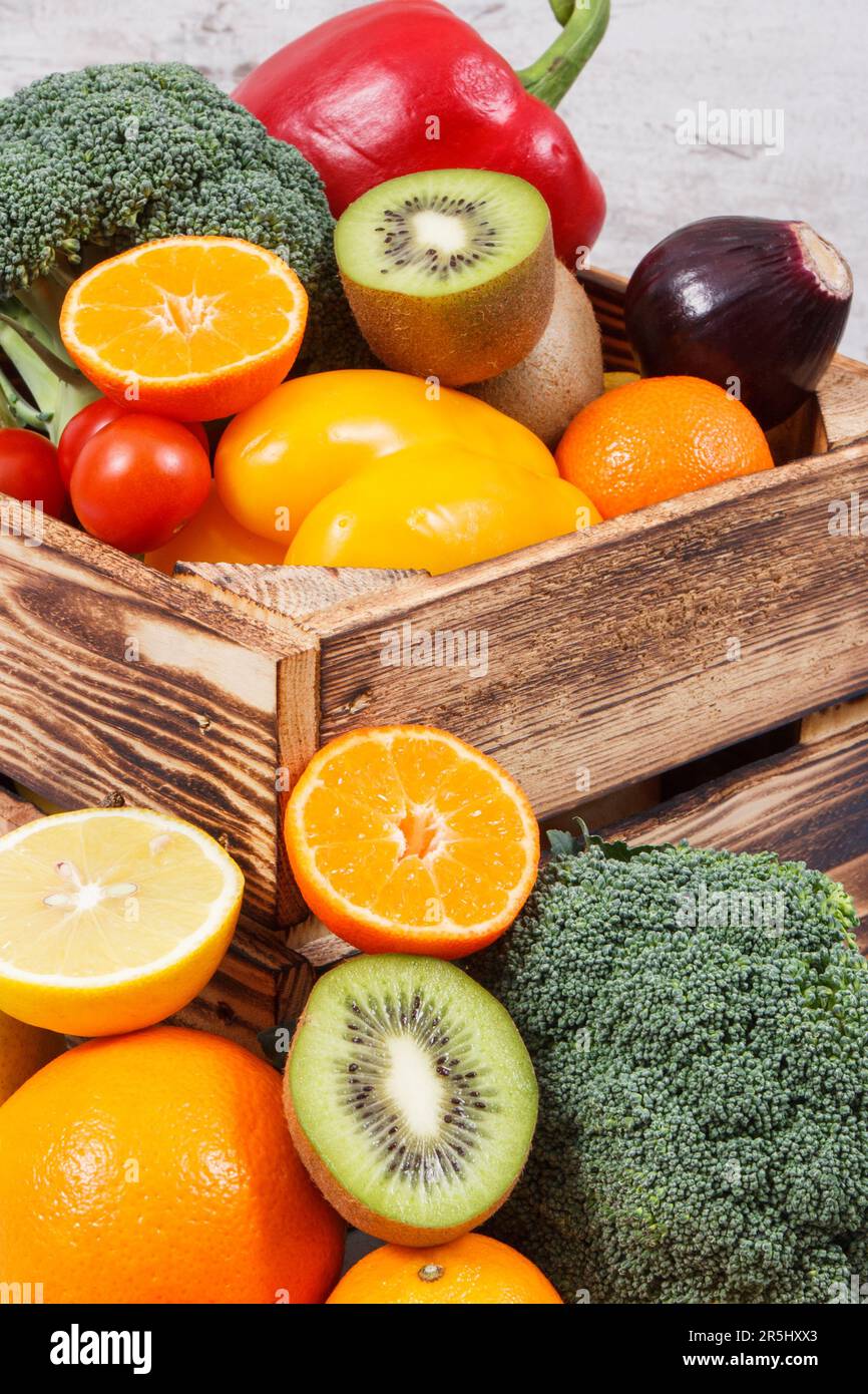 Fresh ripe fruits and vegetables as source natural minerals and ...