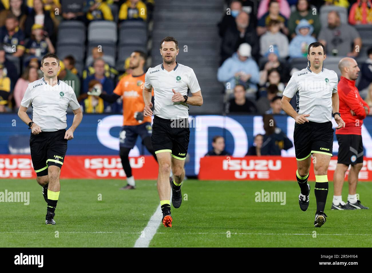 Sydney, Australia. 03rd June, 2023. Referees, Ashley Beecham, Chris ...