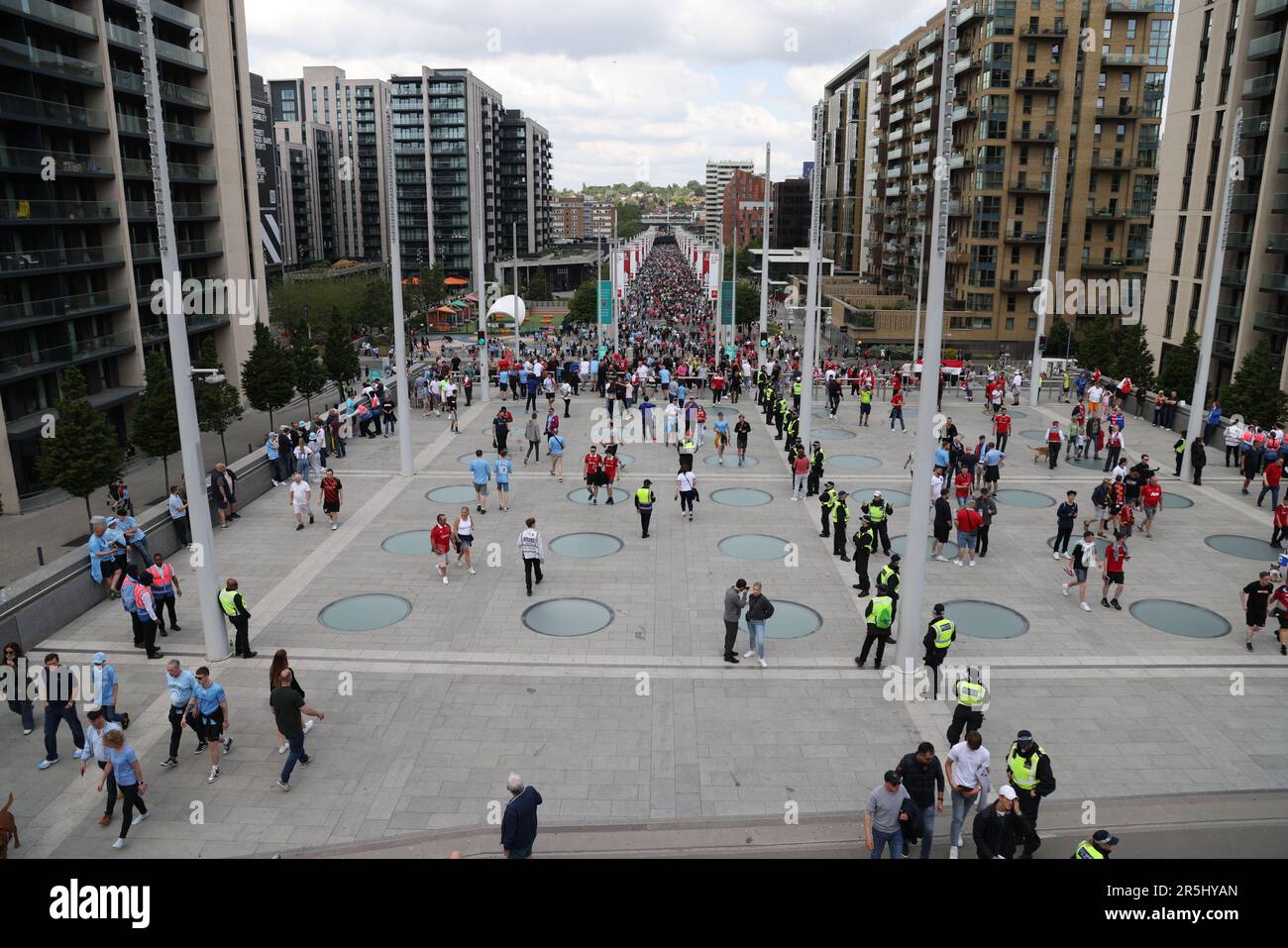 London, UK. 03rd June, 2023. The concourse at the top of the Wembley ...