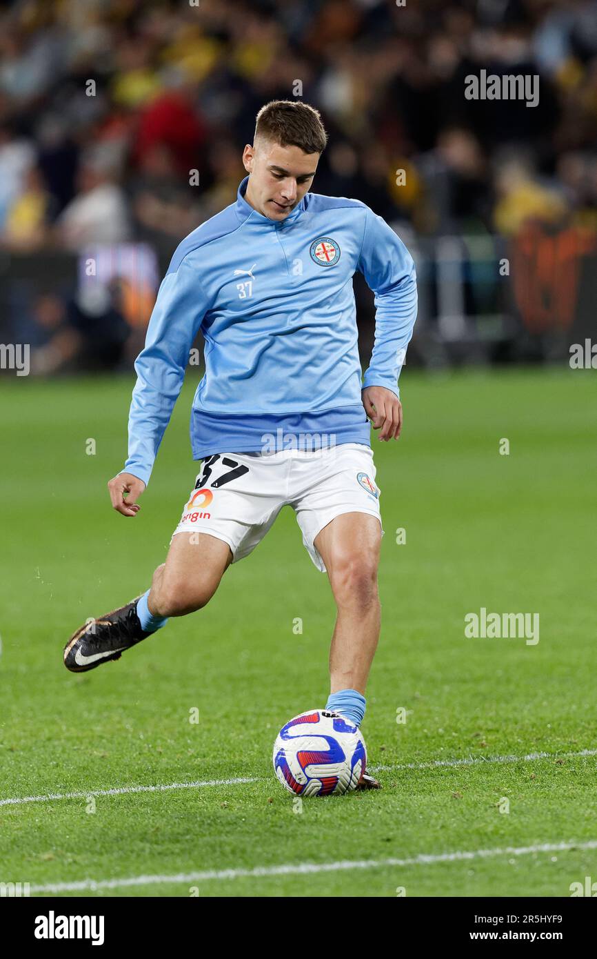 Sydney, Australia. 03rd June, 2023. Max Caputo of Melbourne City warms ...