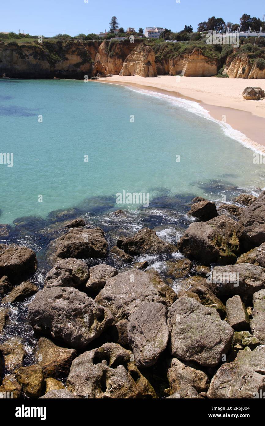 Beautiful beach in lagos algarve hi-res stock photography and images ...