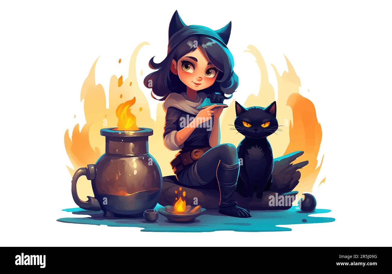 Magical brew Stock Vector Images - Alamy