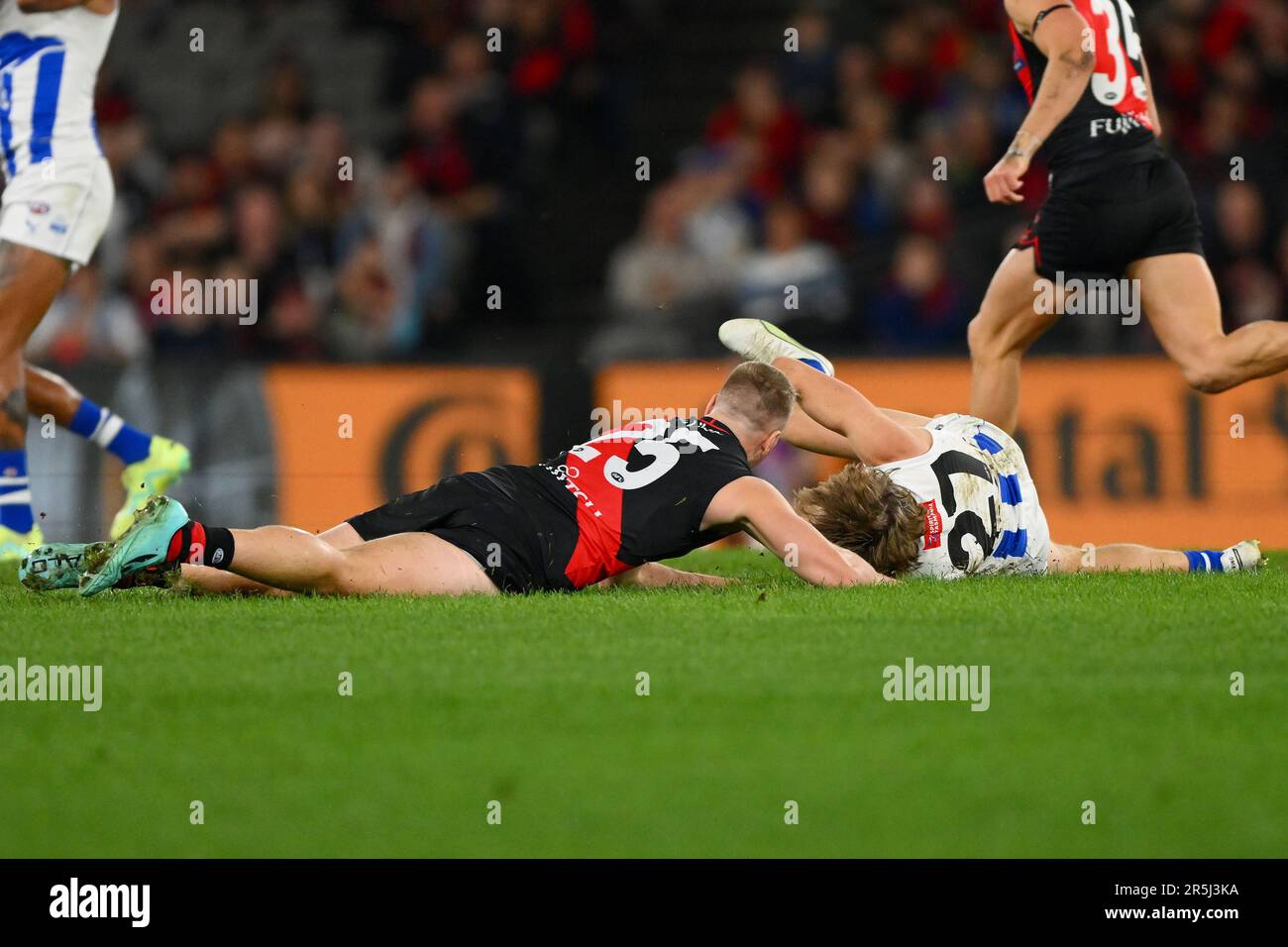 Melbourne, Australia. 04th June, 2023. Jake Stringer of the Bombers ...