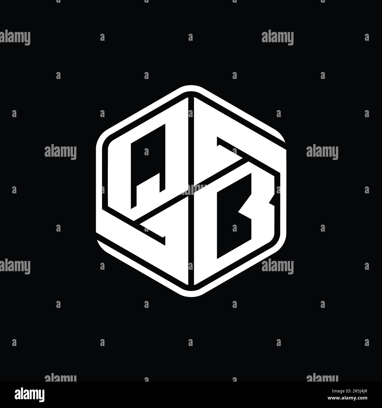 Qb letter logo hi-res stock photography and images - Alamy