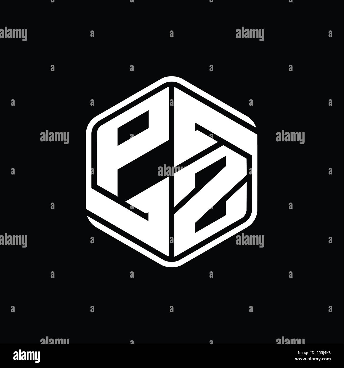 Pz modern logo hi-res stock photography and images - Alamy