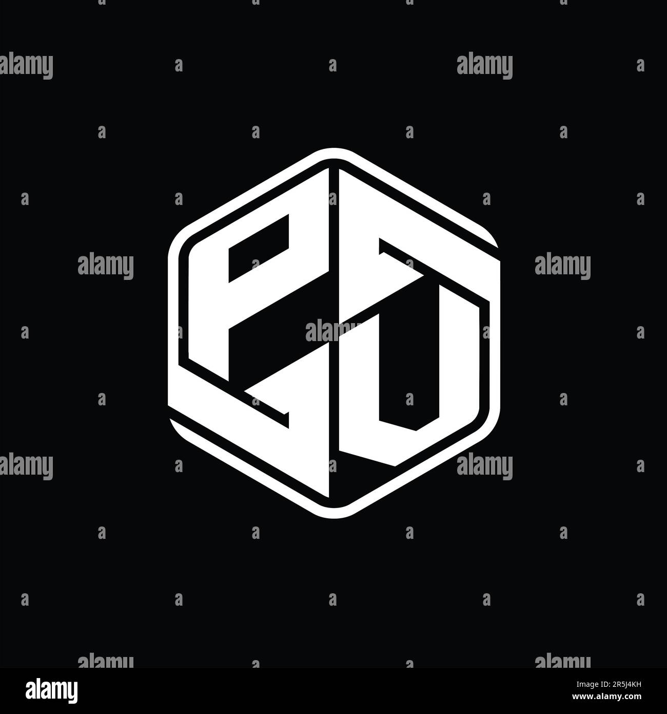 PV Letter Logo monogram hexagon shape with ornament abstract isolated ... PV Letter Logo monogram hexagon shape with ornament abstract isolated ...