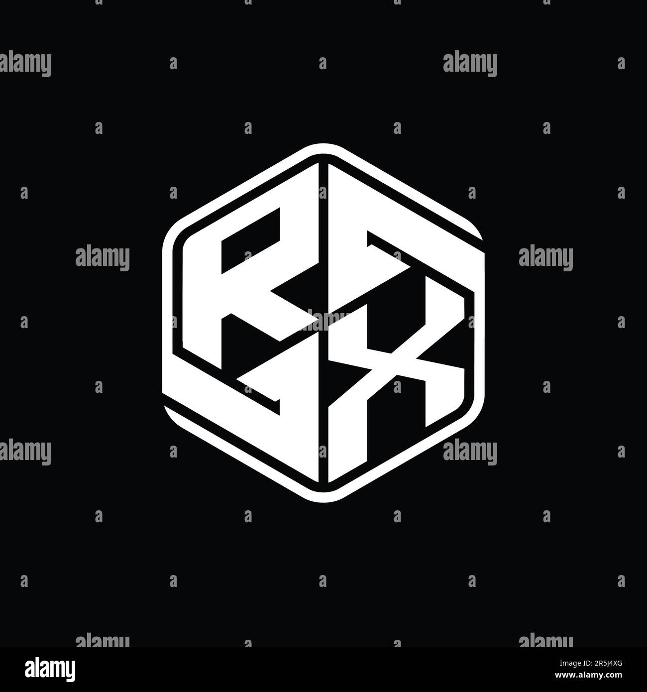 Creative letter rx logo hi-res stock photography and images - Alamy