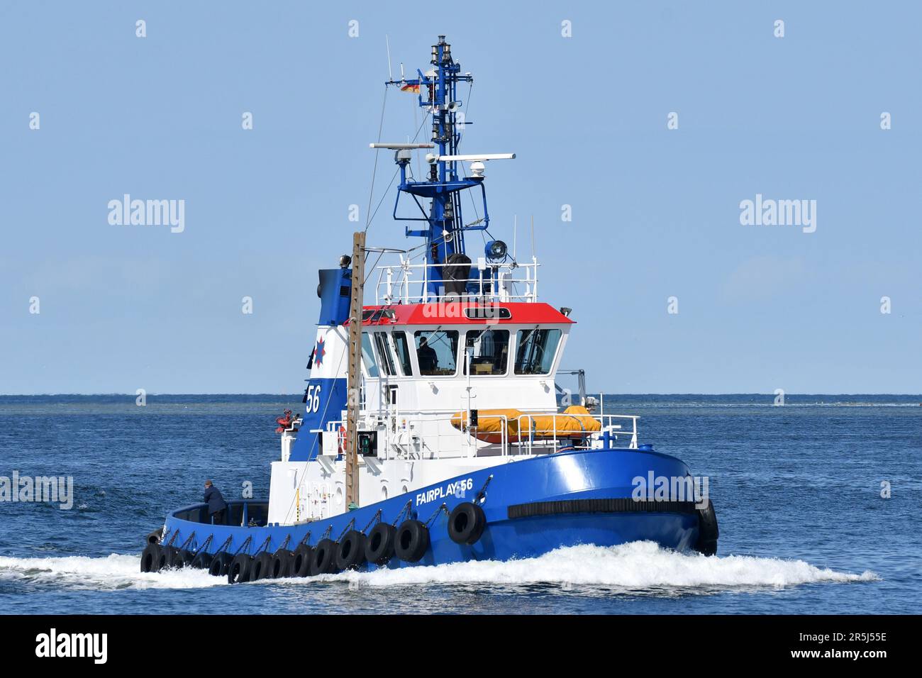 Tugboat FAIRPLAY-56 at the Kiel Fjord Stock Photo - Alamy