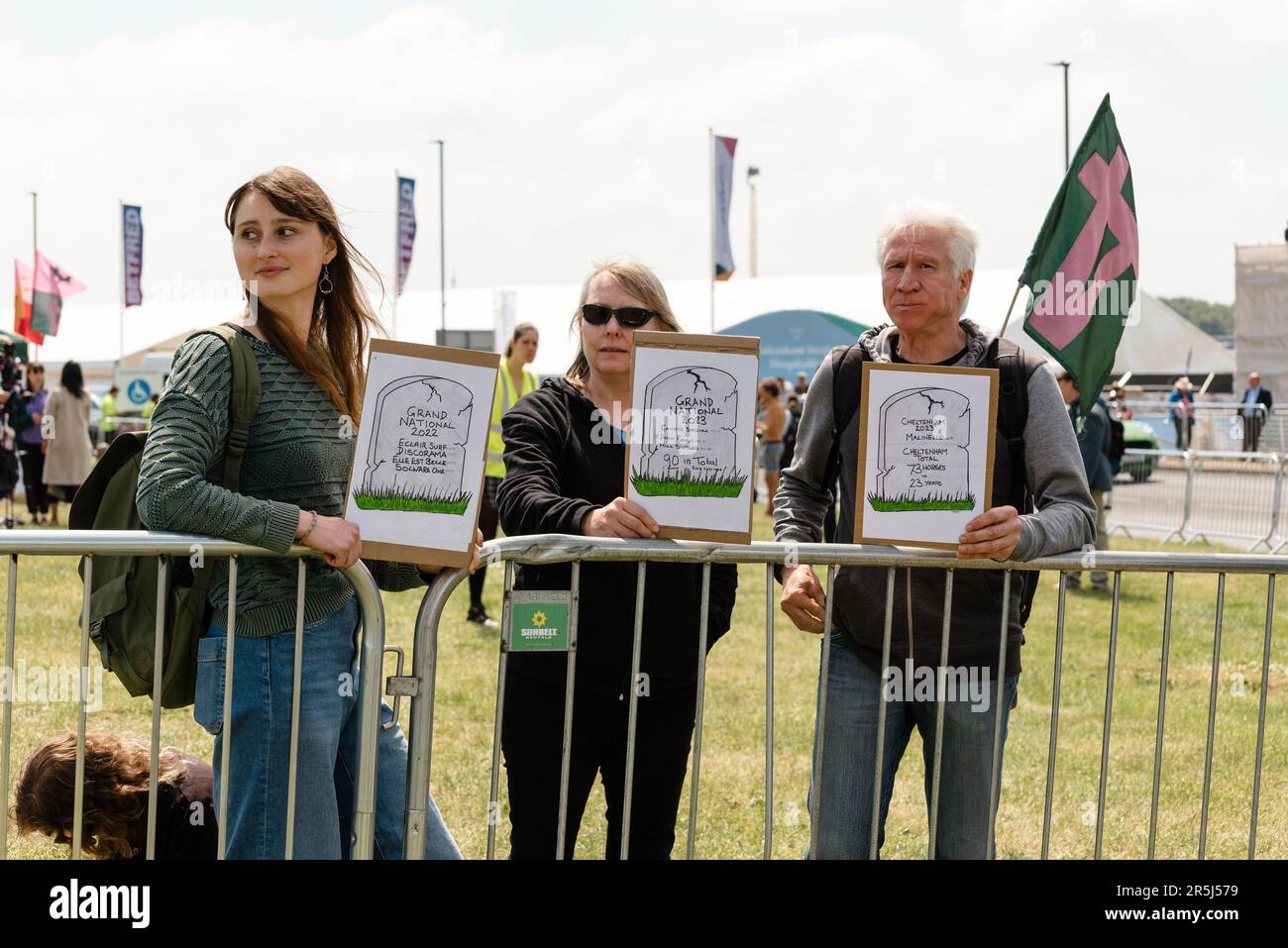 Derby day 2023 protest hi-res stock photography and images - Alamy