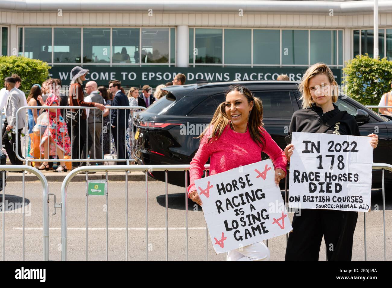 Epsom animal rising protest hi-res stock photography and images - Alamy