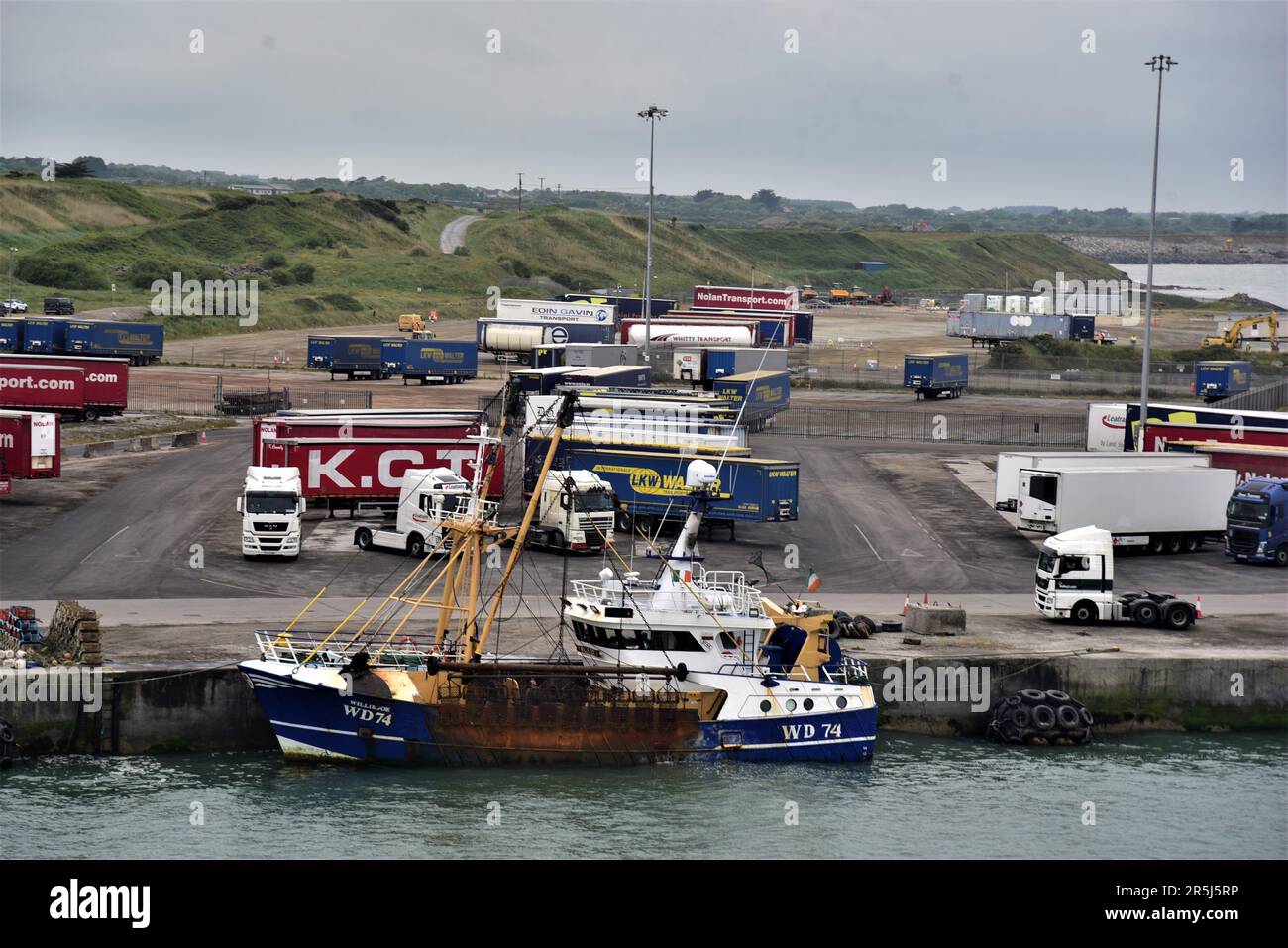 Irish Ferries new cruise ferry on the Irish Sea MS OSCAR WILDE pictured ...