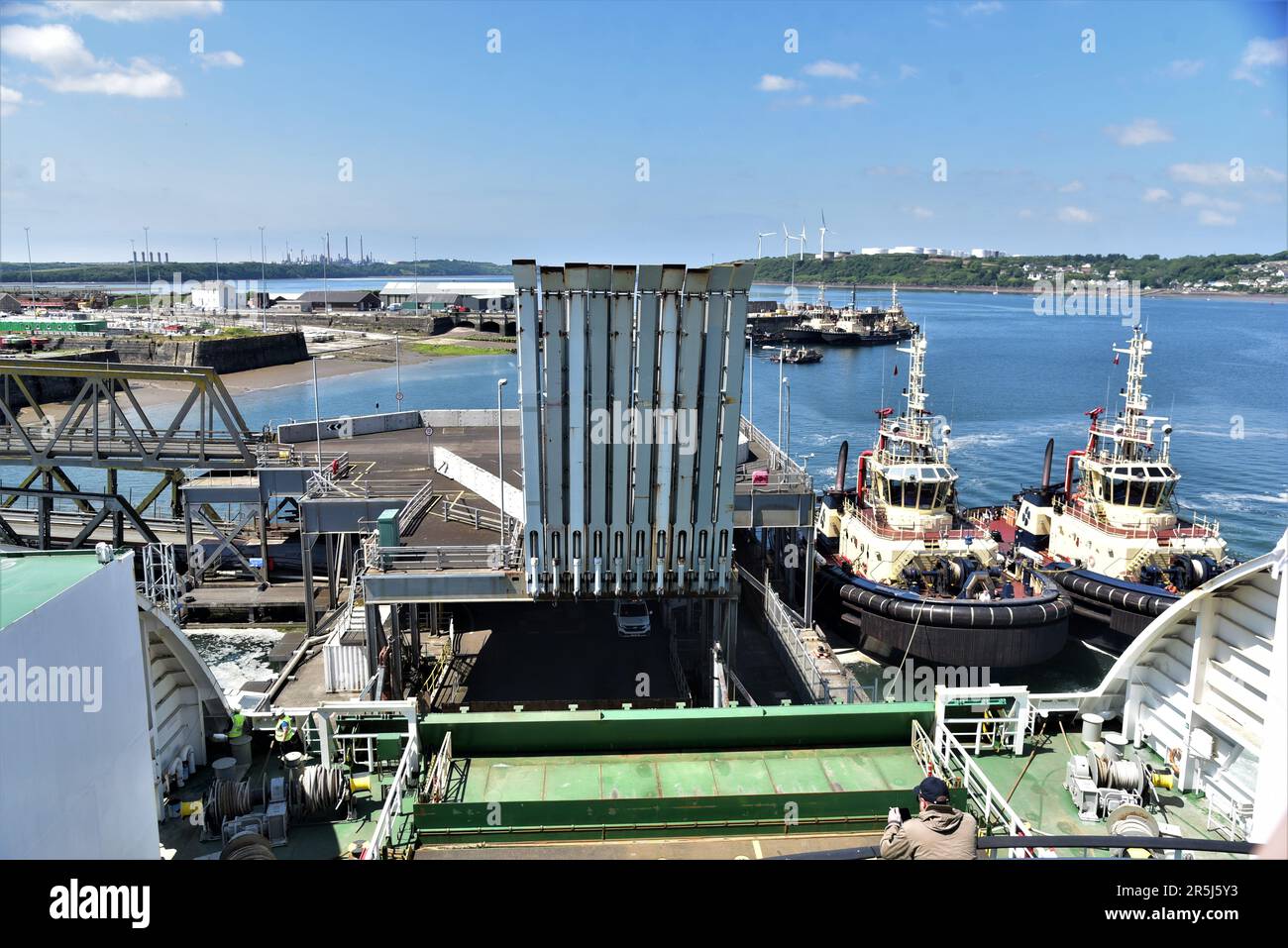 Irish Ferries new cruise ferry on the Irish Sea MS OSCAR WILDE pictured ...
