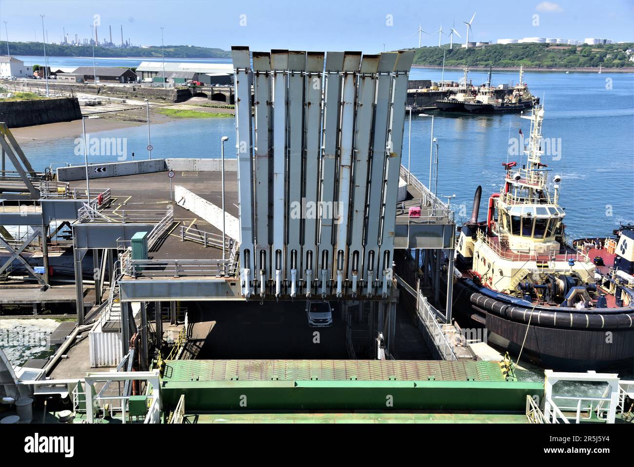 Irish Ferries new cruise ferry on the Irish Sea MS OSCAR WILDE pictured ...