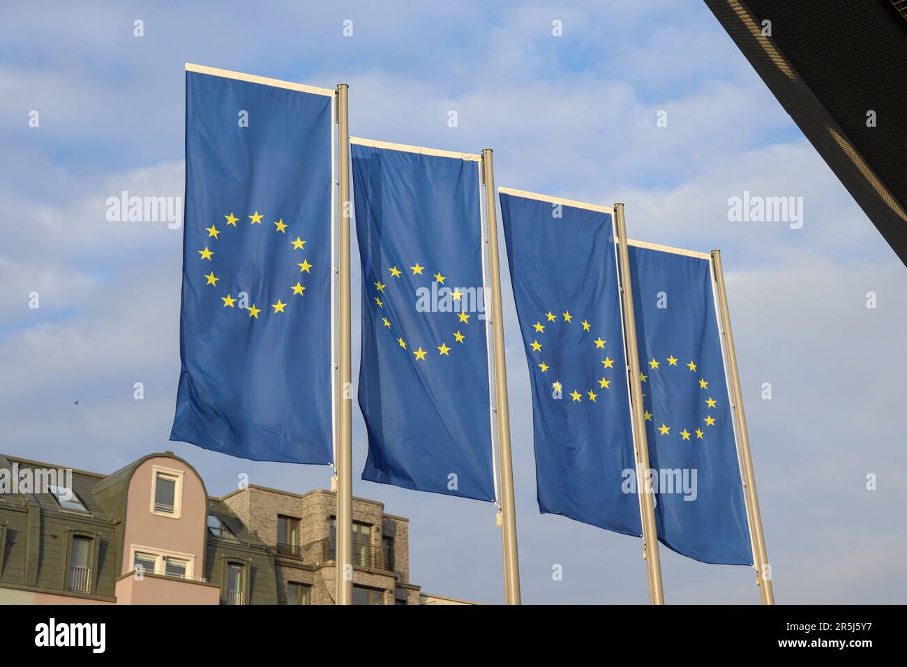 Schengen flags hi-res stock photography and images - Alamy