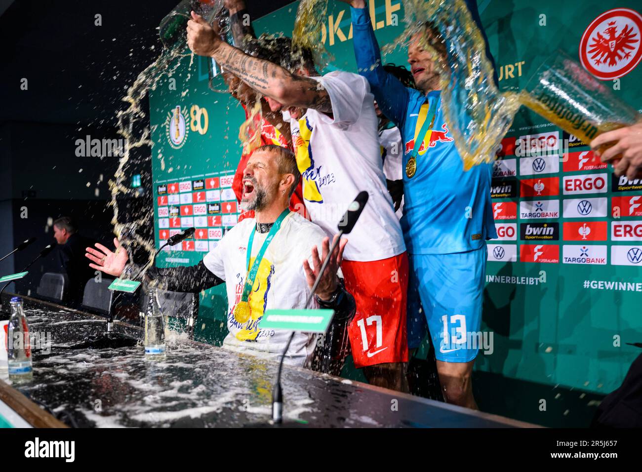 Berlin, Germany. 03rd June, 2023. Soccer: DFB Cup, RB Leipzig ...