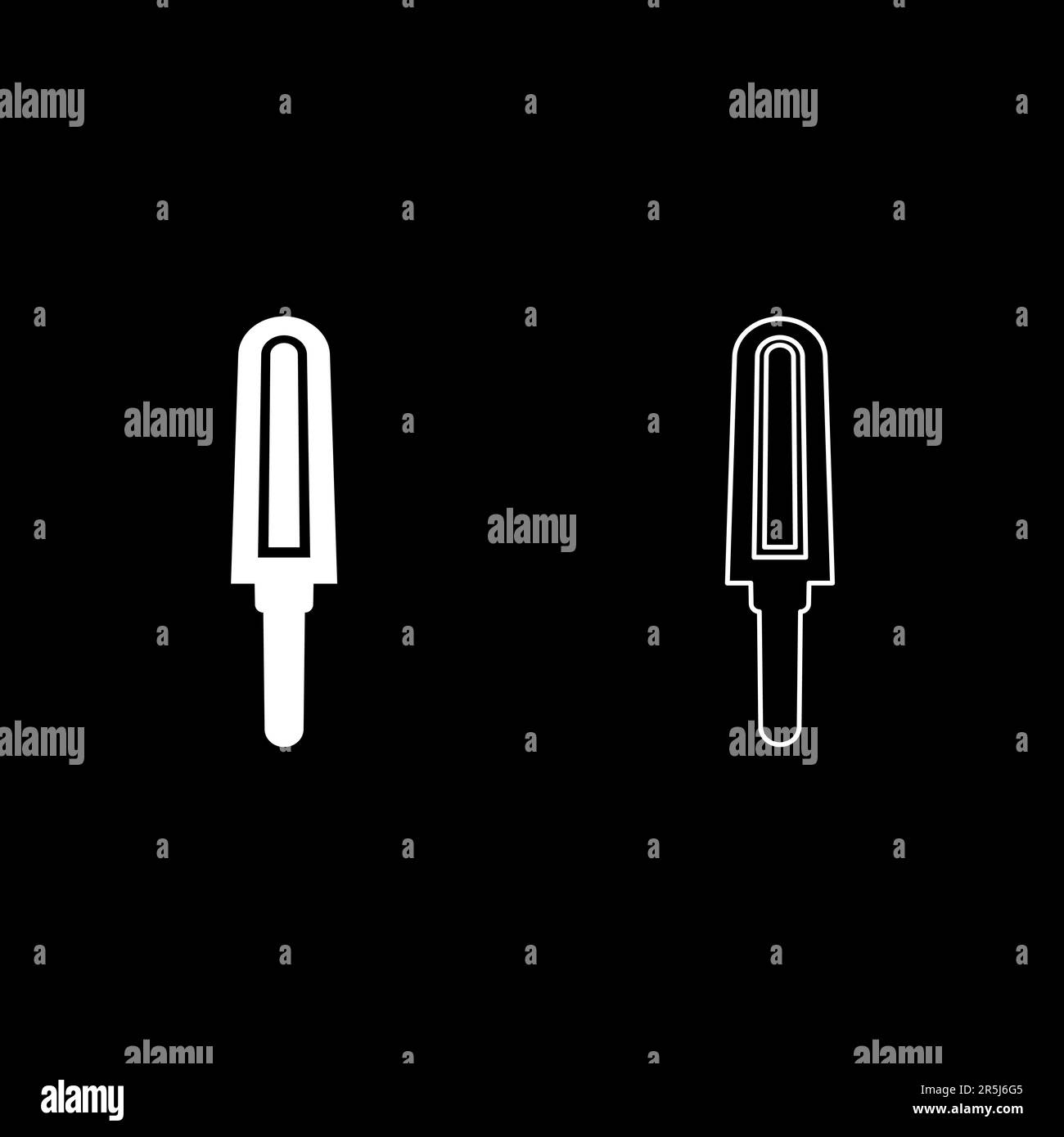 Hand metal detector held personal airport security concept scanner set ...