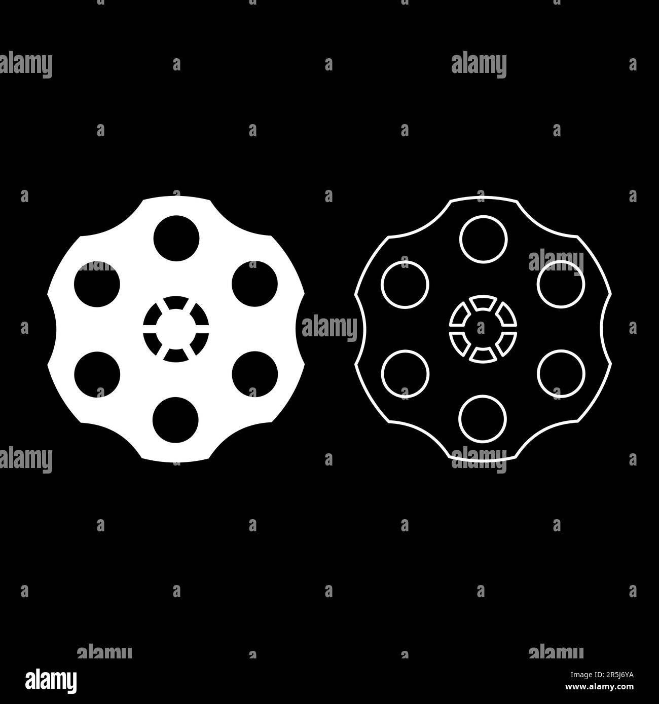 Drum revolver Stock Vector Images - Alamy