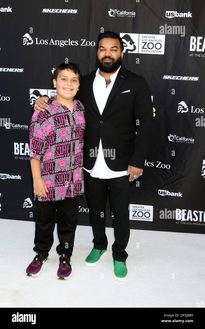 LOS ANGELES - JUN 3: Brodie Chaudhury, Adrian Dev at the 2023 Beastly Ball at the LA Zoo on June ...