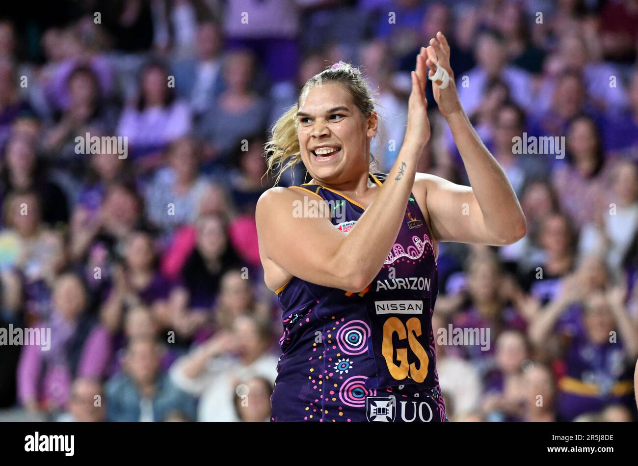 Brisbane, Australia. 04th June, 2023. Donnell Wallam of the Firebirds ...