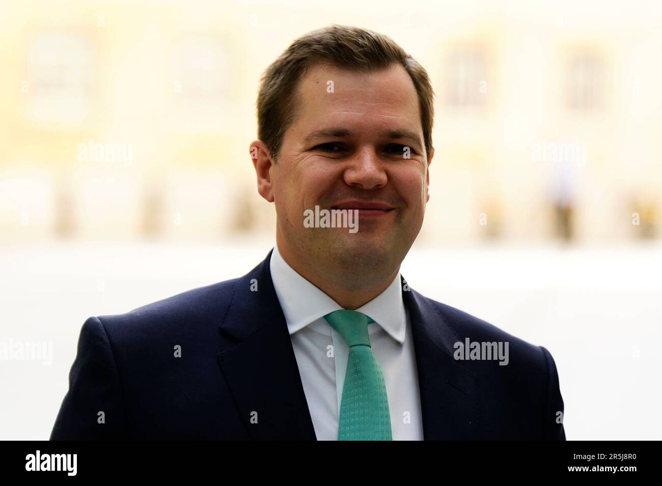 Minister of State for Immigration Robert Jenrick arrives at BBC ...