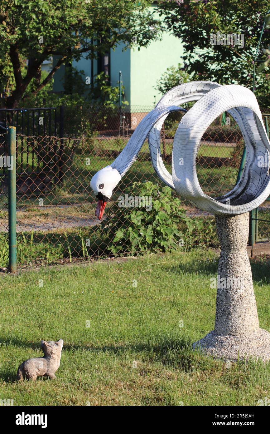 Swans Made From Old Tires Alpena Couple Makes Christmas, Other
