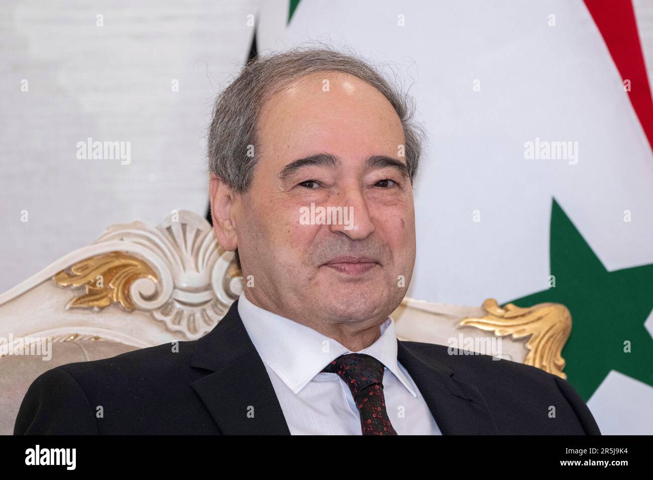 Syrian Foreign Minister Faisal Mekdad meets with his Iraqi counterpart ...