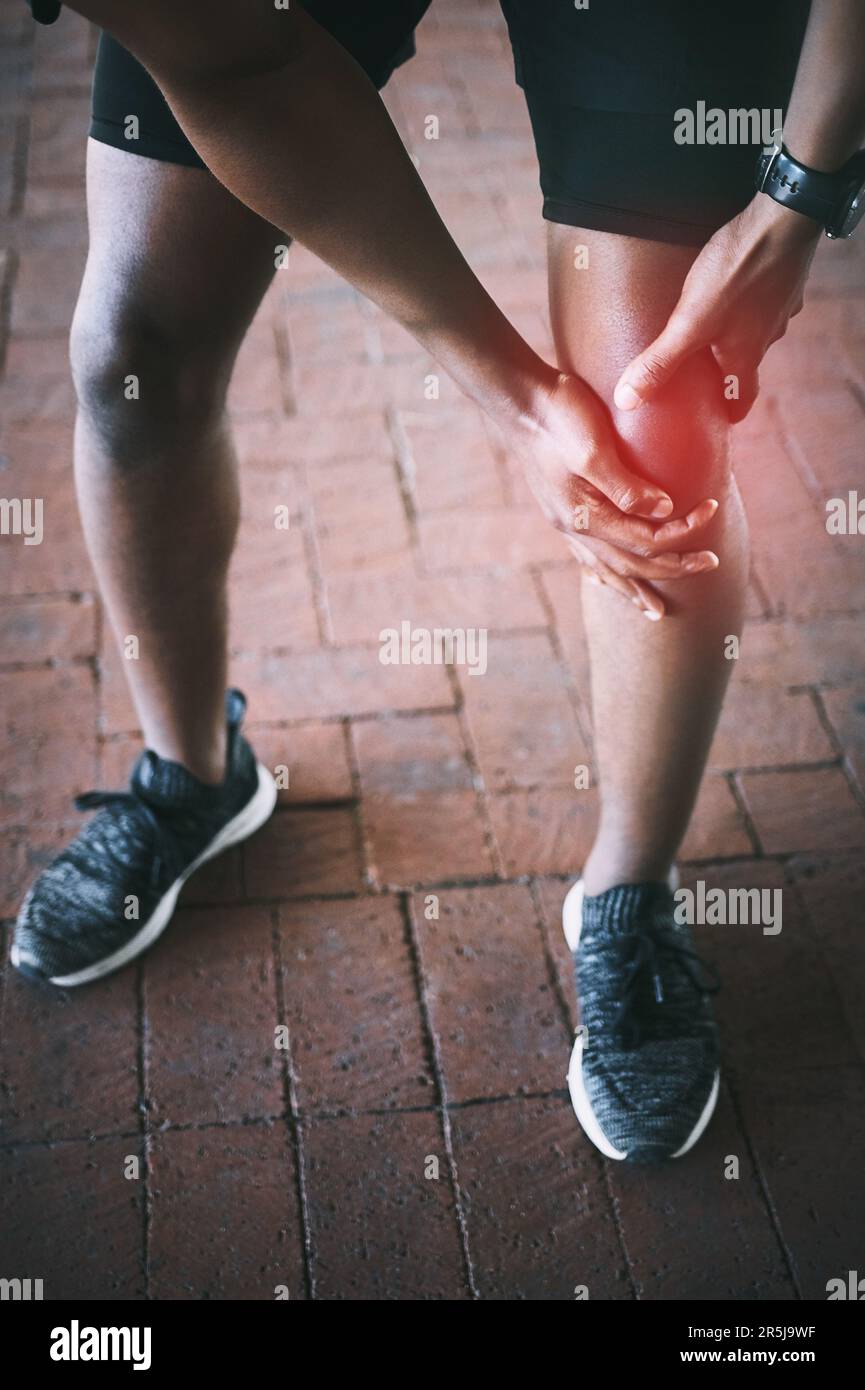 Check yourself before you wreck yourself. a man experiencing joint pain ...