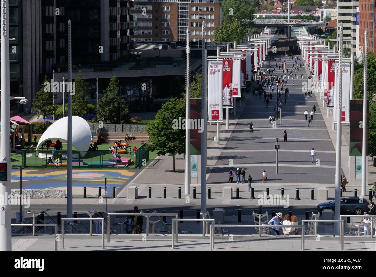 Olympic Way at Wembley stadium Stock Photo - Alamy
