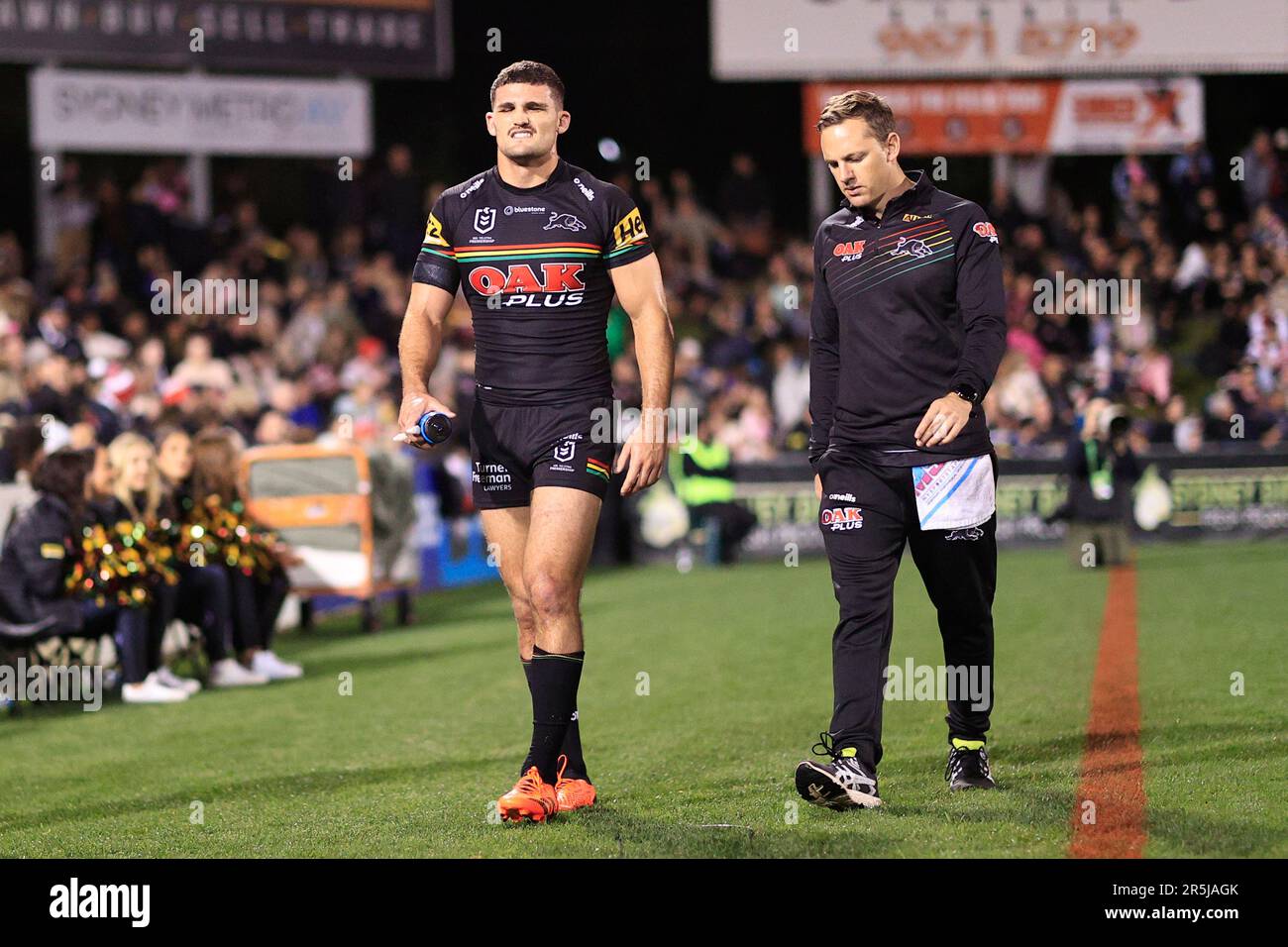 Sydney, Australia. 04th June, 2023. Nathan Cleary of the Panthers walks ...