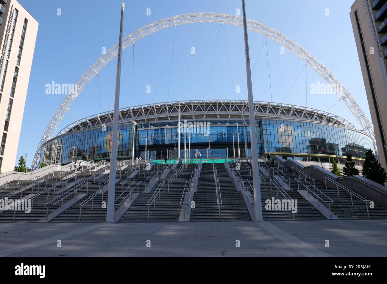 The entrance to Wembley stadium Stock Photo - Alamy