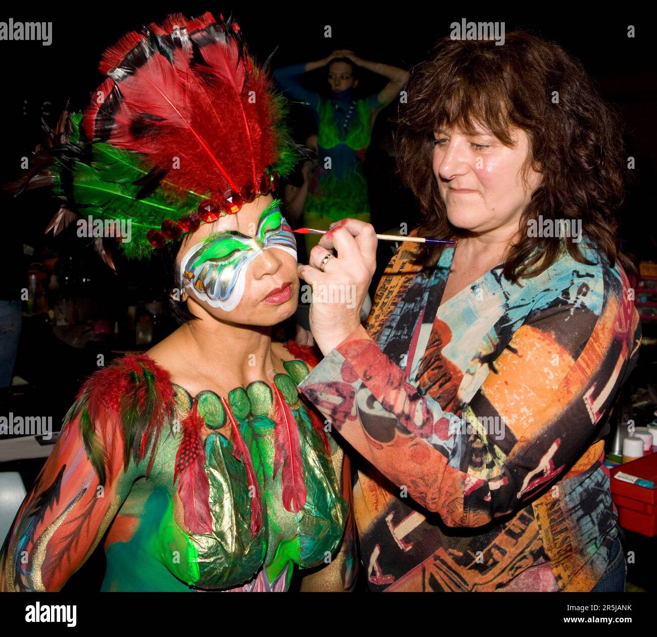Caroline Viesnik from Torbay, Auckland prepares her entry entitled ...