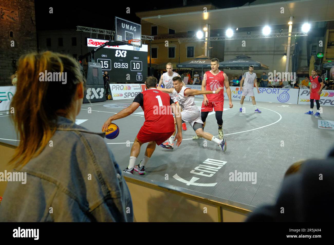 Pro 3x3 Tour 2023 basketball tournamet at Liberty Square in Umag ...