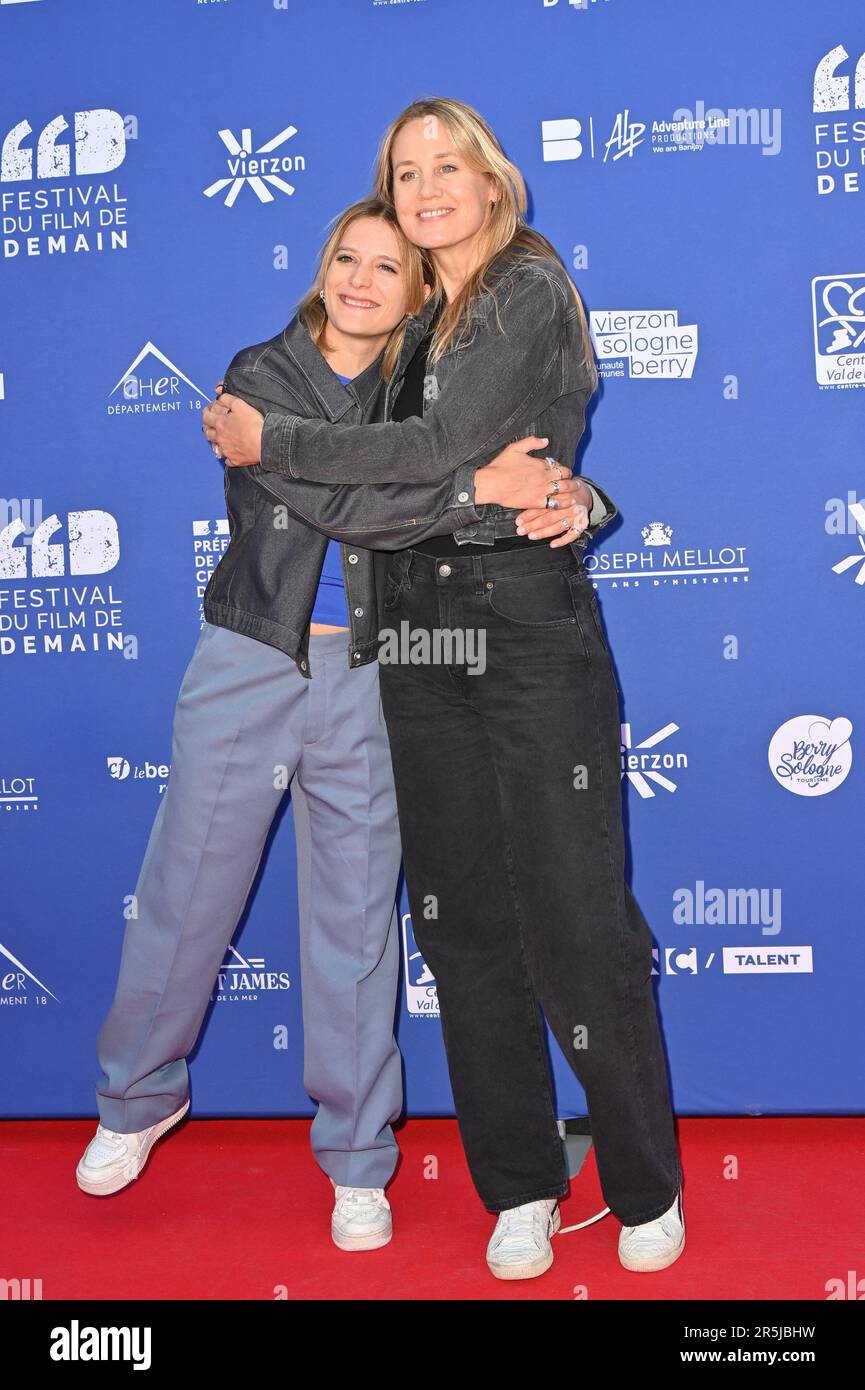 Vierzon, France. 04th June, 2023. Marie Papillon and Eloise Lang posing ...