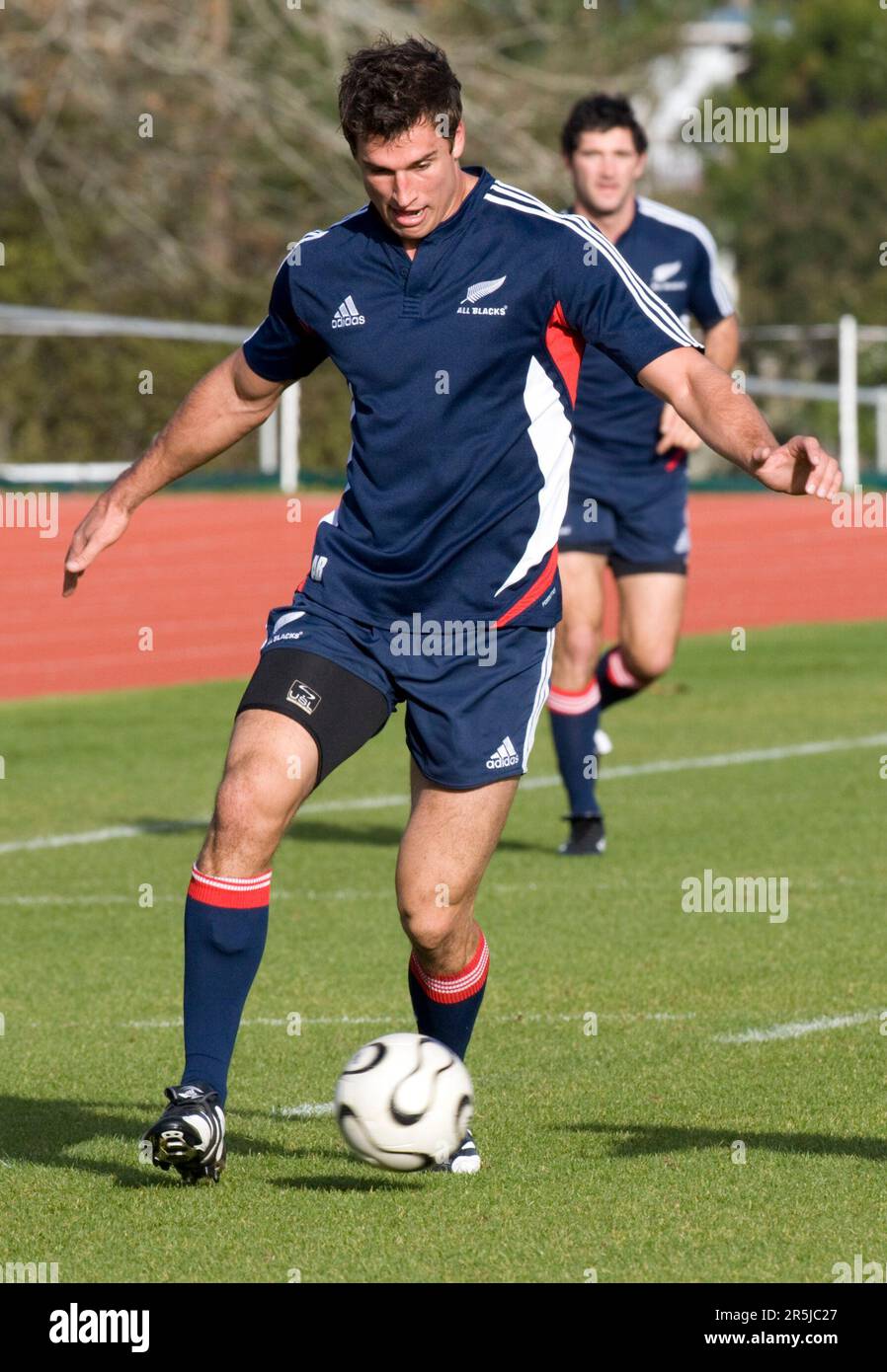 Anthony Boric at the All Blacks Training Session at the Trusts Stadium ...