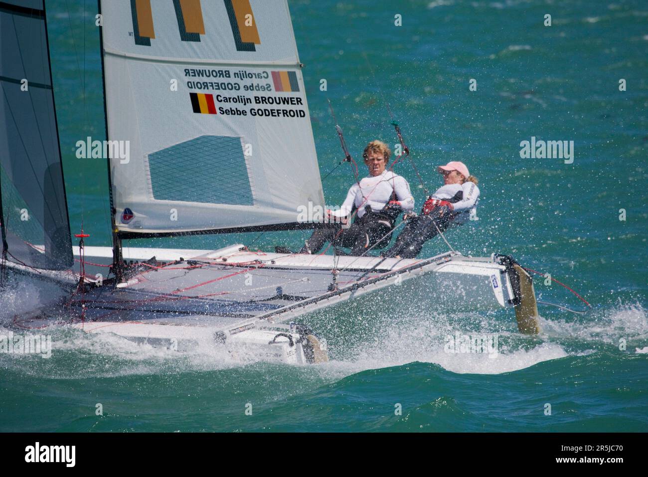 Belgium's Carolijn Brouwer and Sebastien Godefroid competing at the ...