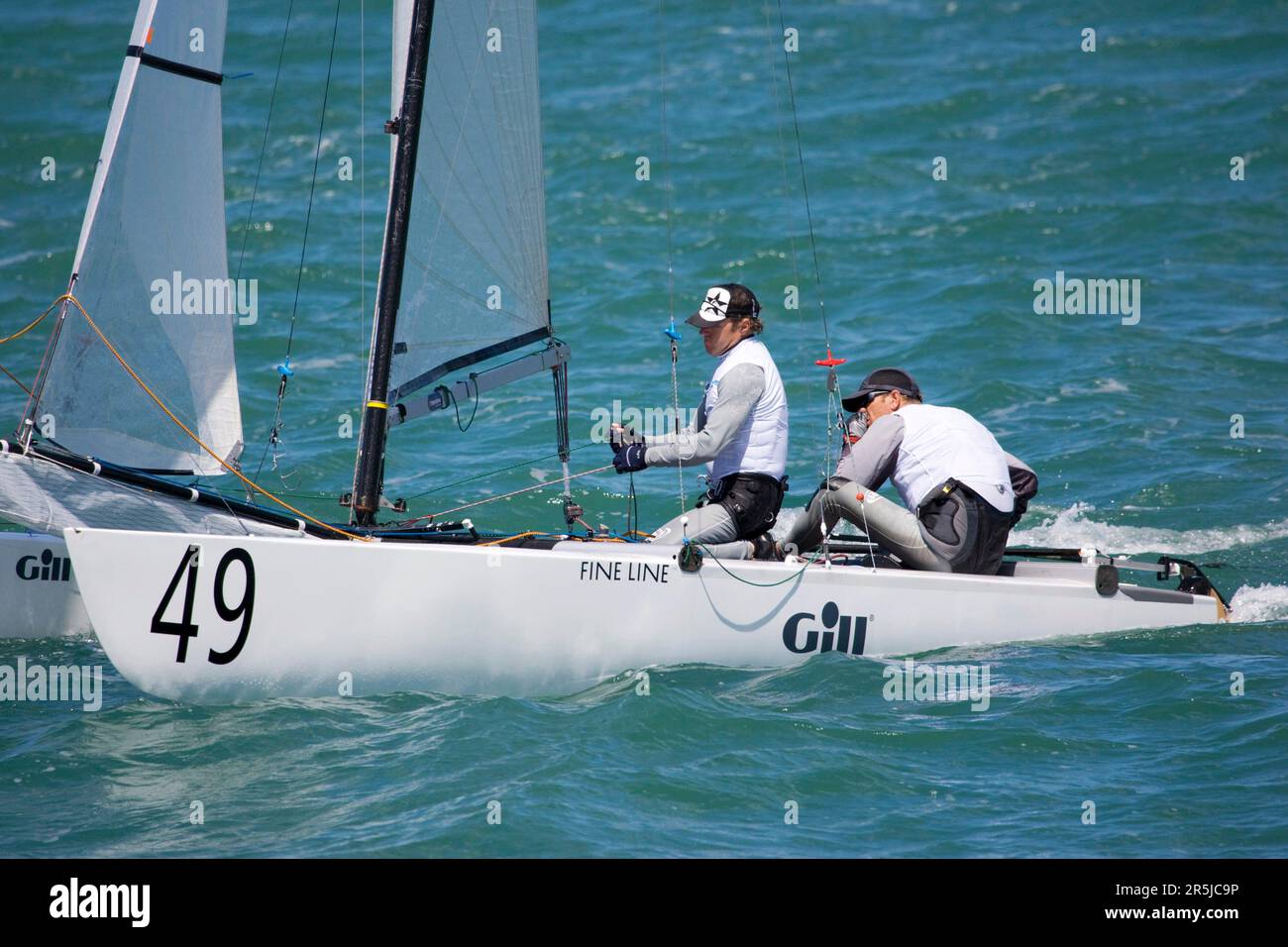 New Zealand's Nigel Williams and Jeremy Stepenson competing at the 2008 ...