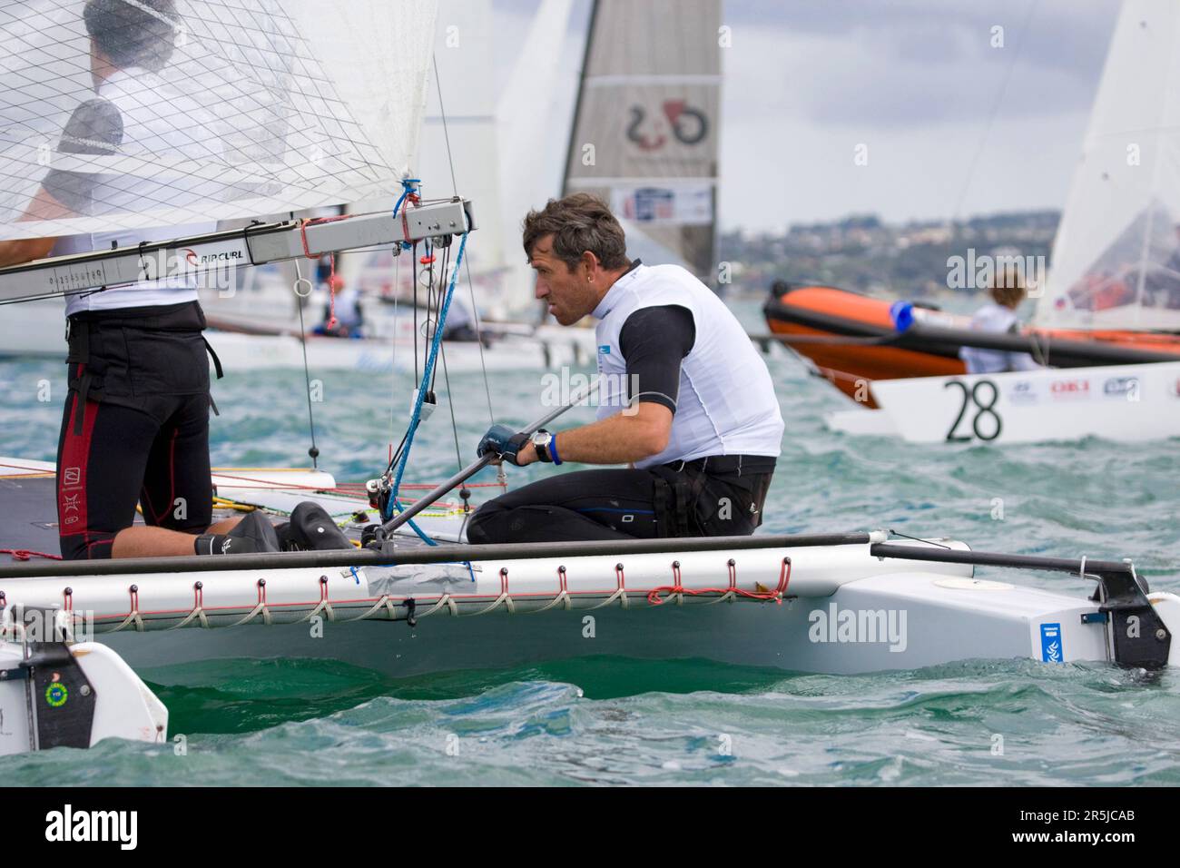 New Zealand's Aaron McIntosh and Mark Kennedy competing at the 2008 ...