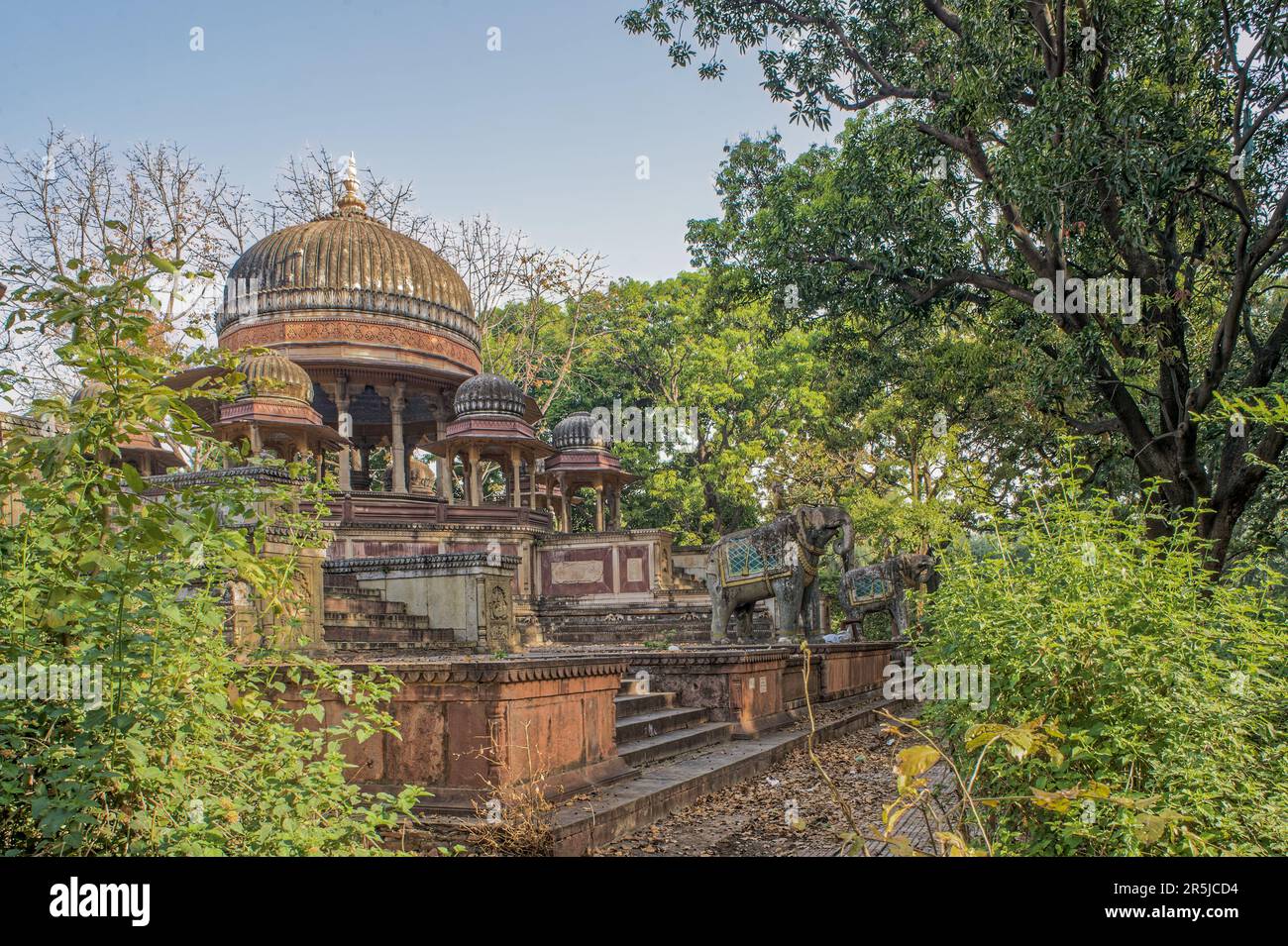 03 24 2015 Vintage Cenotaphs or Chattris in Kesar Bagh, Kota, Rajasthan ...