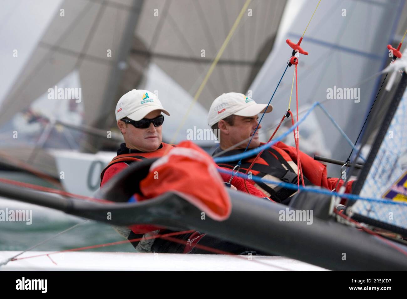 Australia's Darren Bundock and Glenn Ashby competing at the 2008 ...