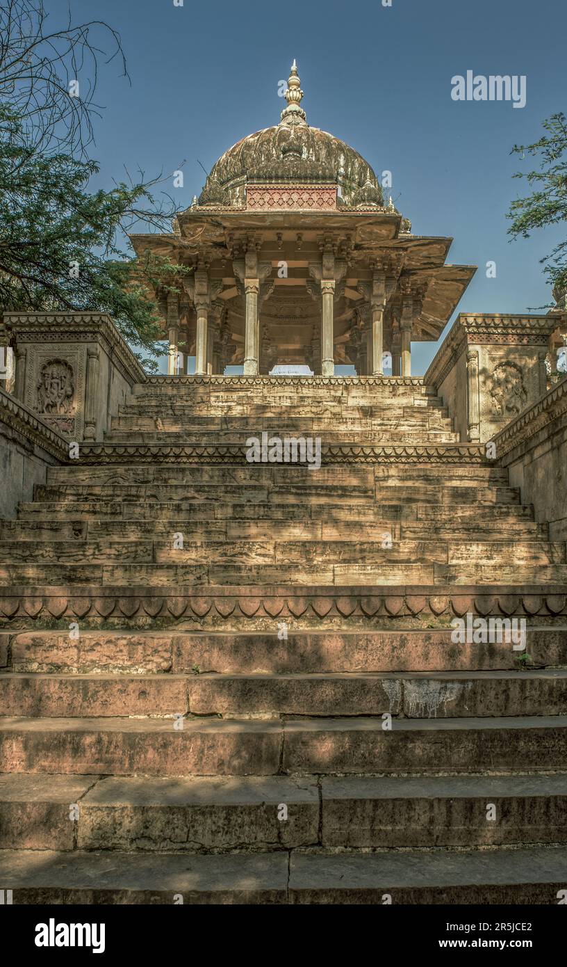 03 24 2015 Vintage Cenotaphs or Chattris in Kesar Bagh, Kota, Rajasthan ...