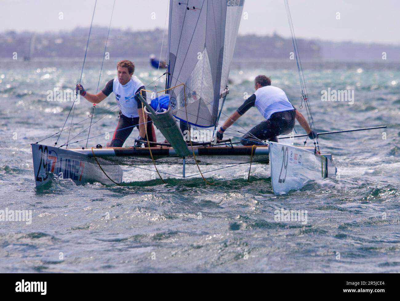 New Zealand's Aaron McIntosh and Mark Kennedy competing at the 2008 ...