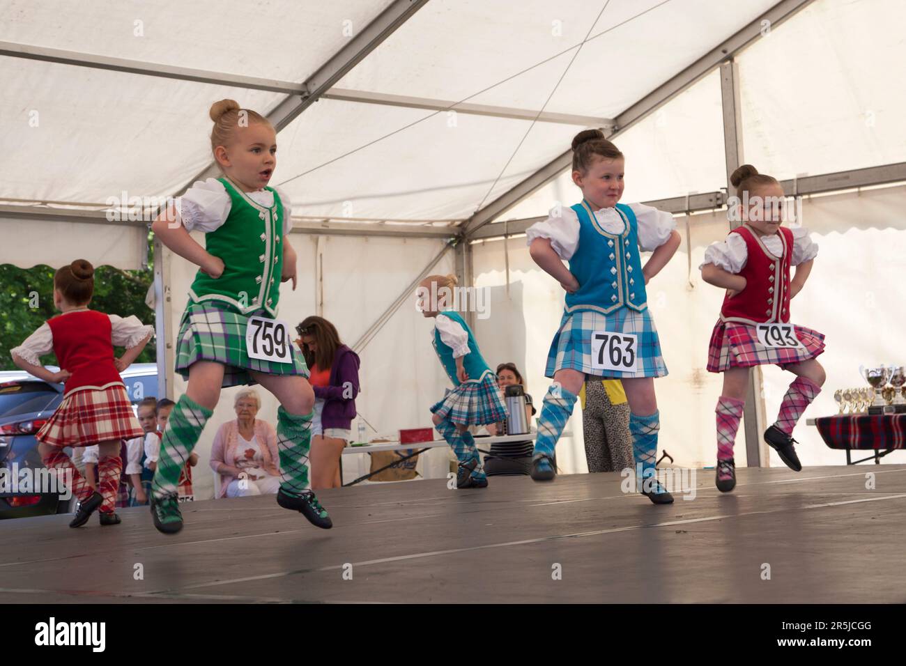Highland dancers at Helensburgh and Lomond Highland Games, Helensburgh ...