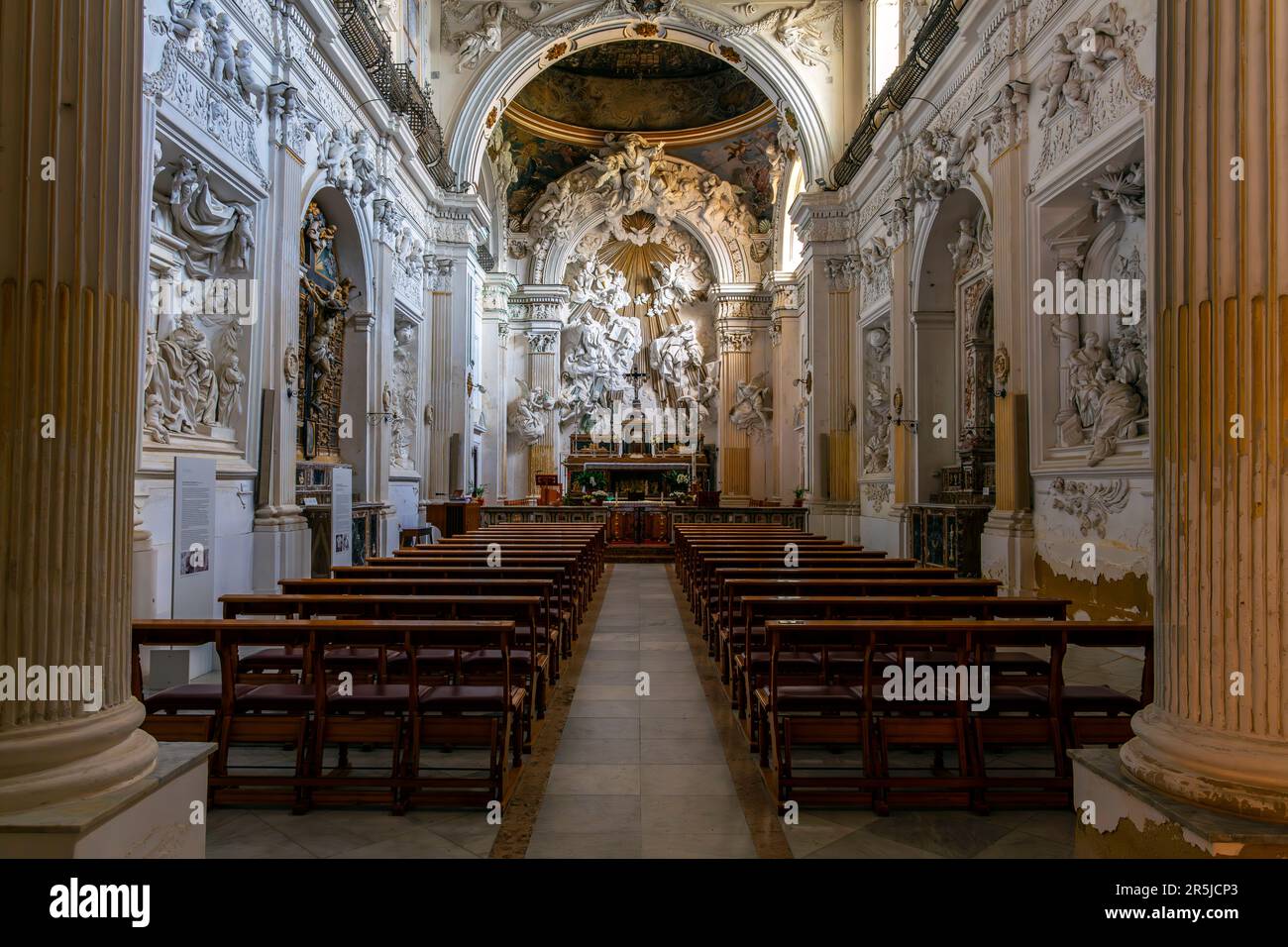 Cistercian Monastery of Holy Spirit (Santo Spirito). The nave altar ...