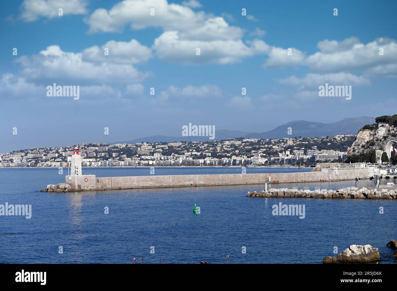 Nice port lighthouse in hi-res stock photography and images - Alamy