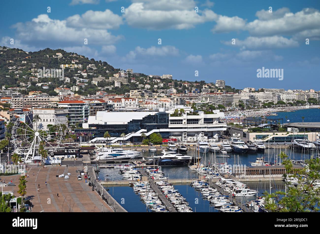 Cannes city and Port skyline summertime France Stock Photo - Alamy