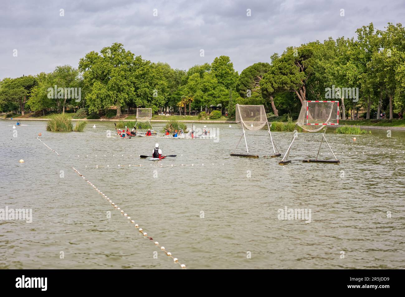 Lake of the Casa de Campo where sports are played with canoes to score ...