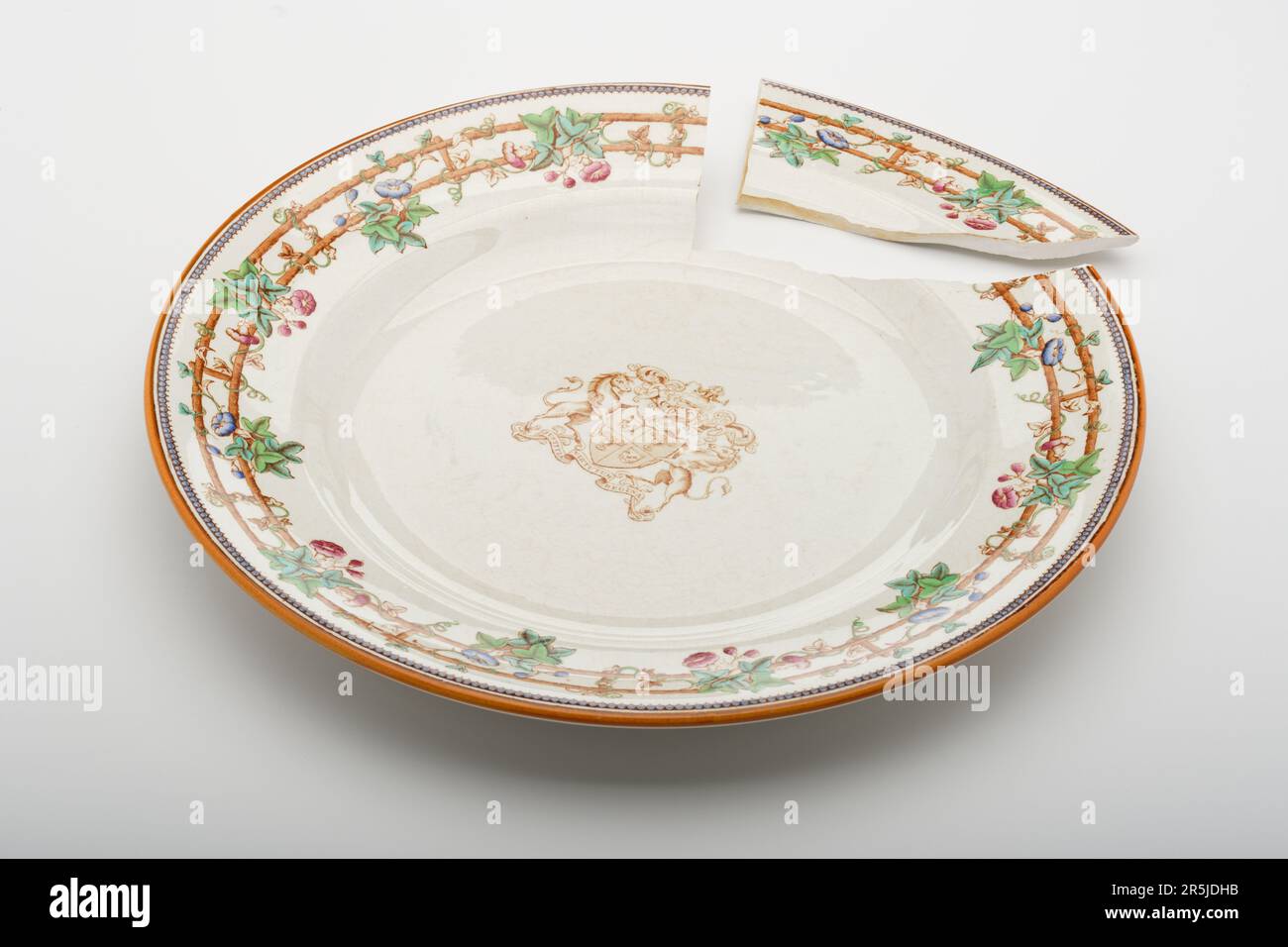 A broken plate. A family heirloom thats smashed. Crockery that was ...