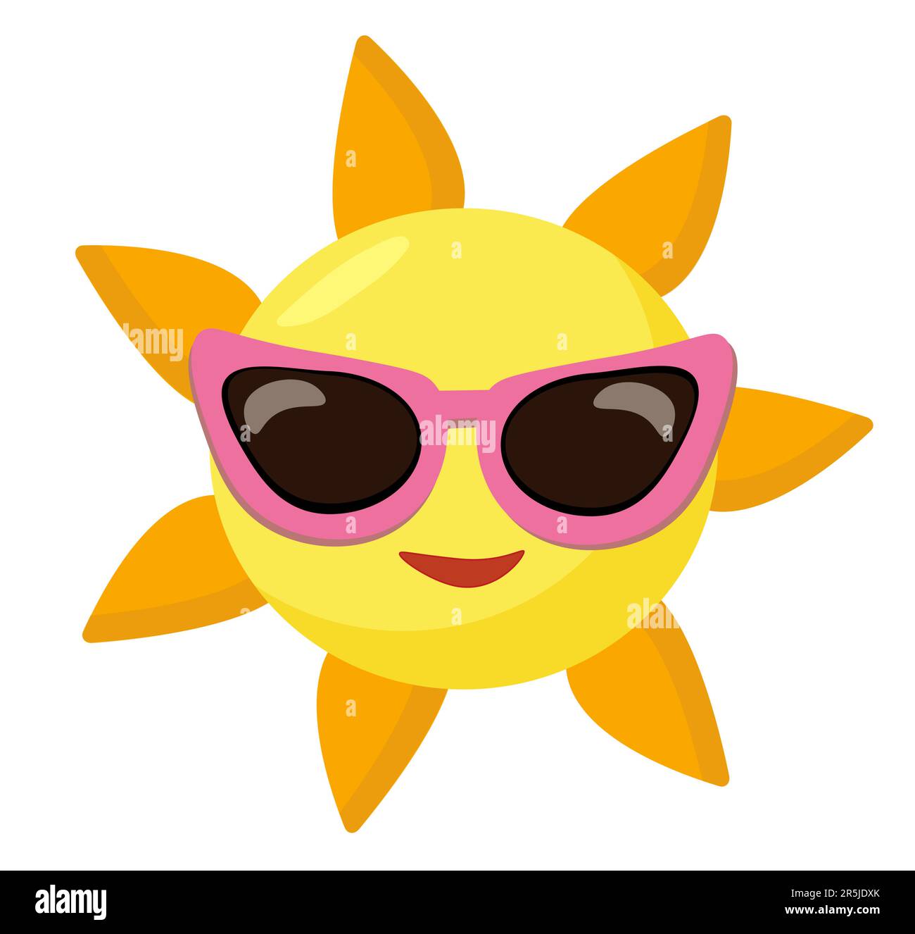 Cartoon Sun Without Sunglasses